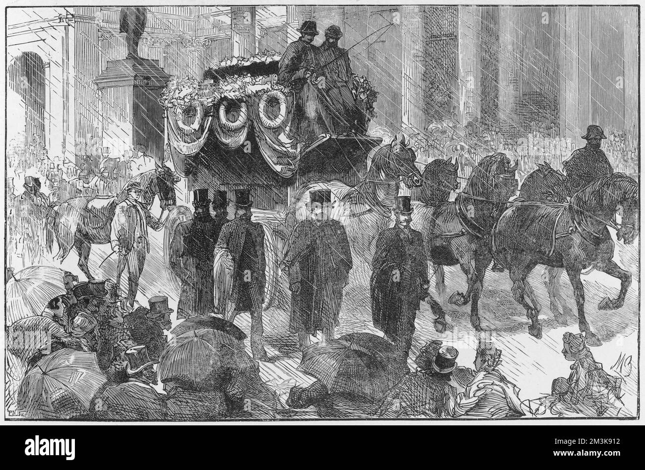 Victorian funeral procession hi-res stock photography and images - Alamy