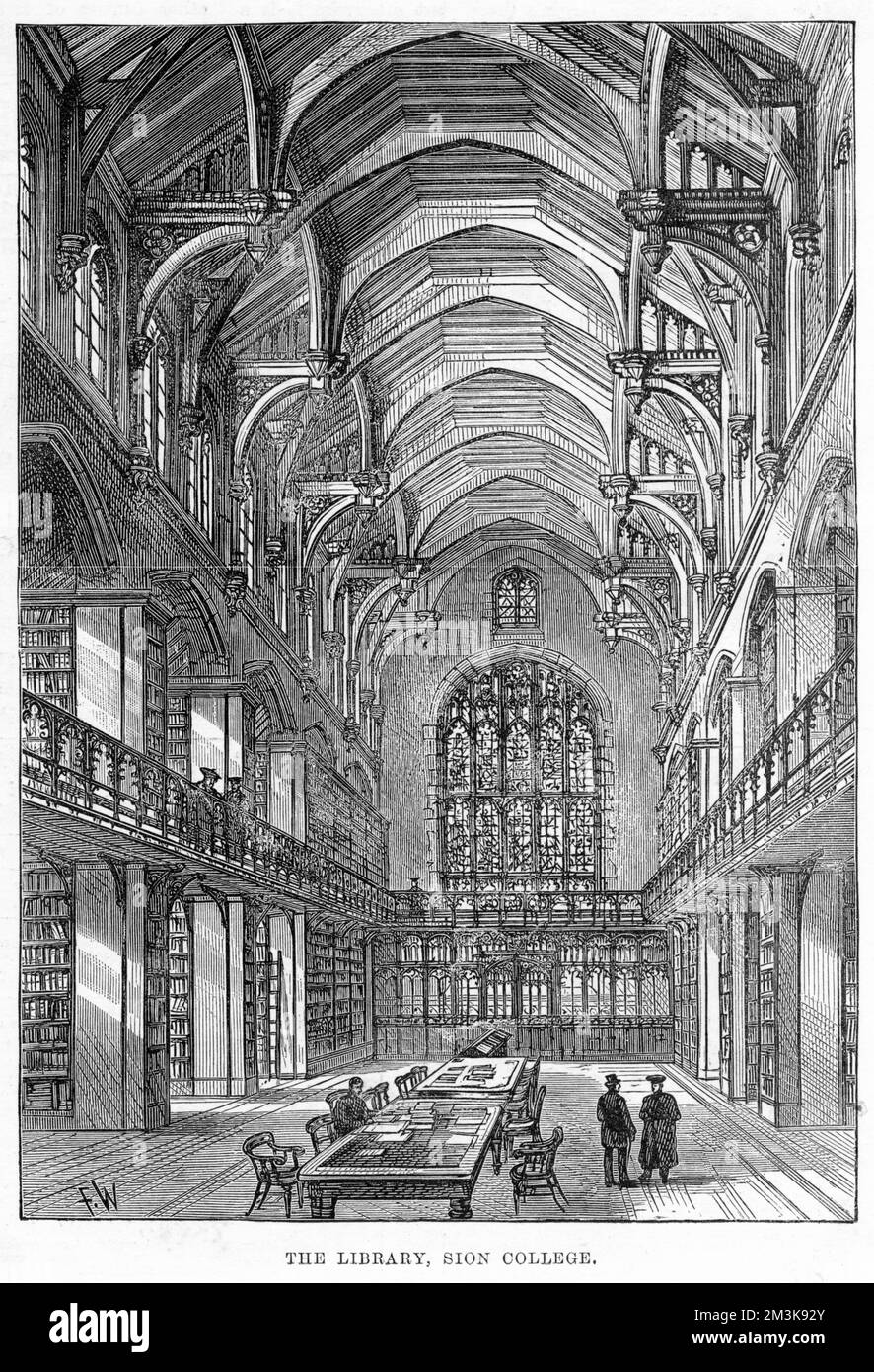 SION COLLEGE LIBRARY Stock Photo - Alamy