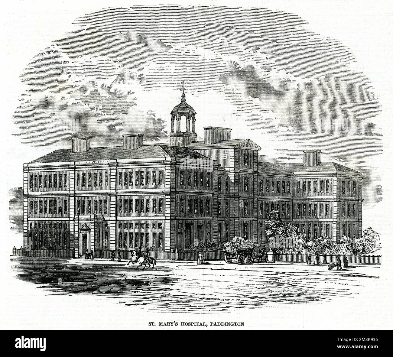 Exterior of st marys hospital paddington london hi-res stock ...