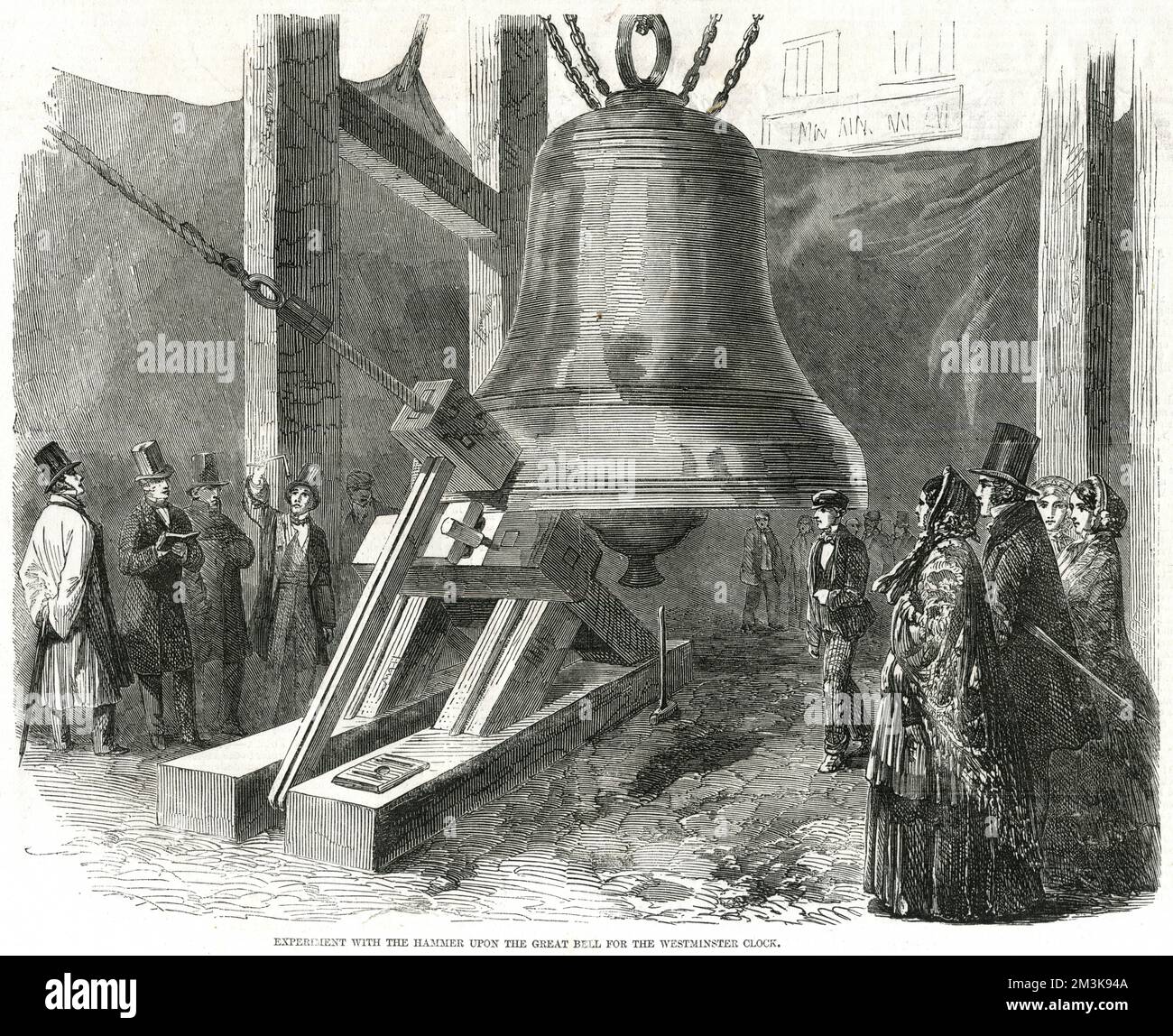 Big Ben - experiment with the hammer upon the great bell for the ...