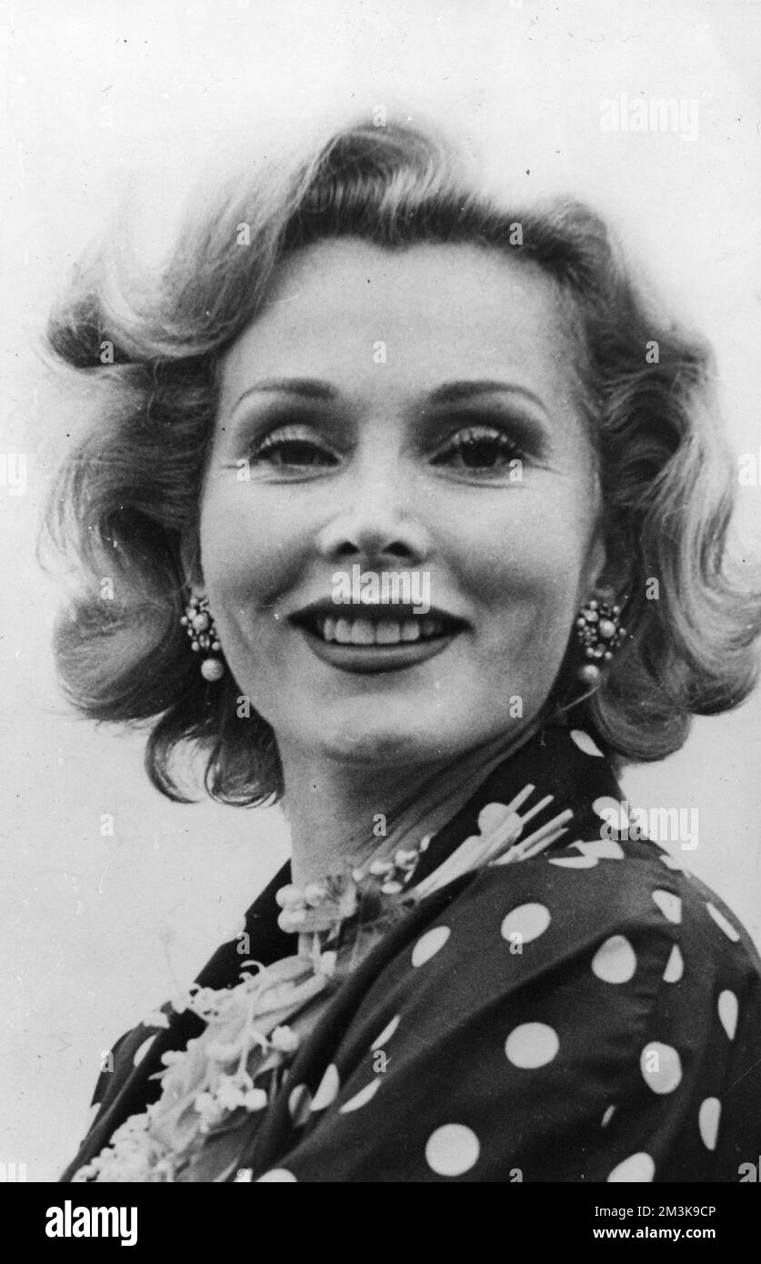 Zsa Zsa Gabor Stock Photo - Alamy