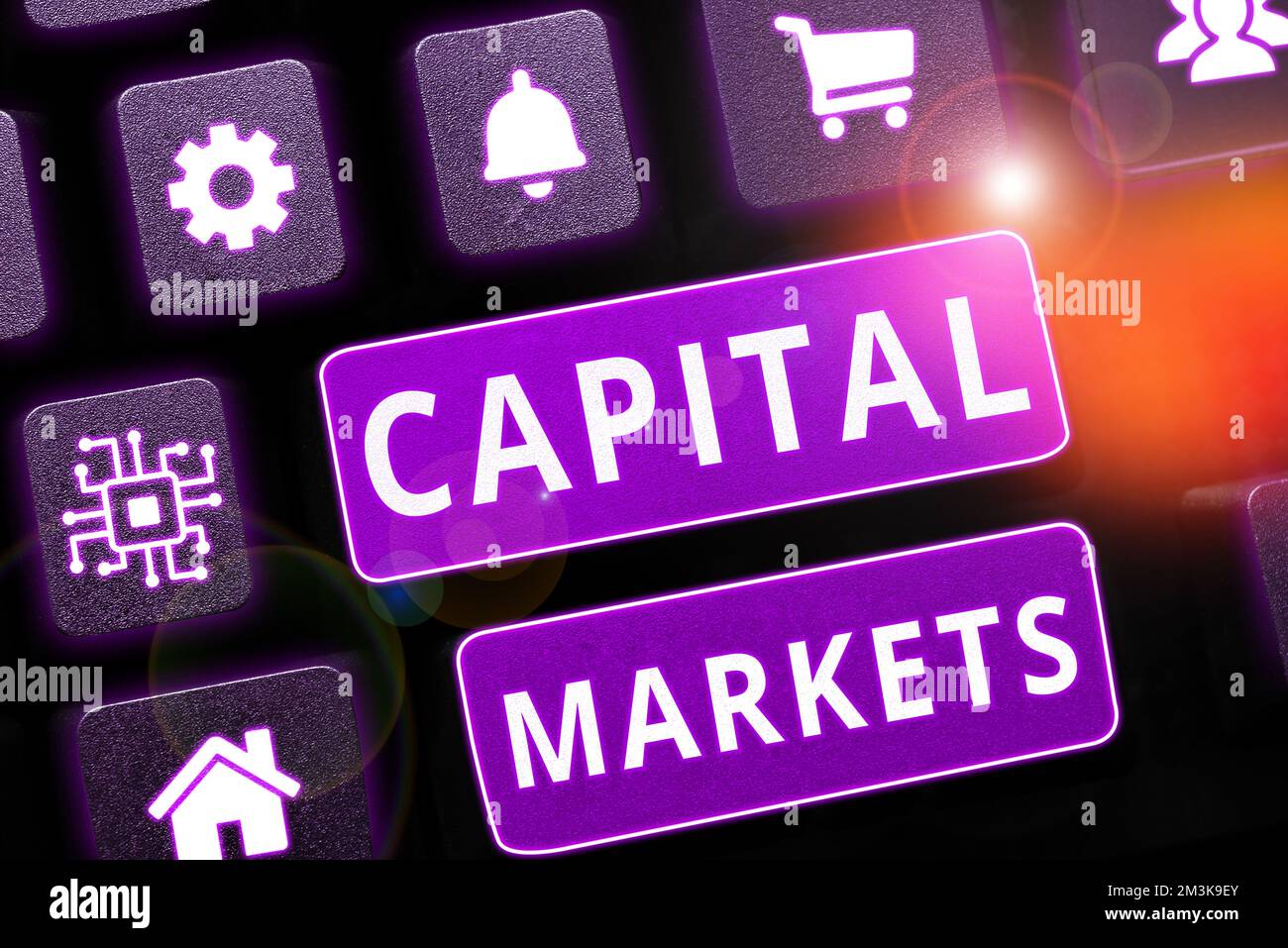 Conceptual caption Capital Markets. Conceptual photo Allow businesses ...
