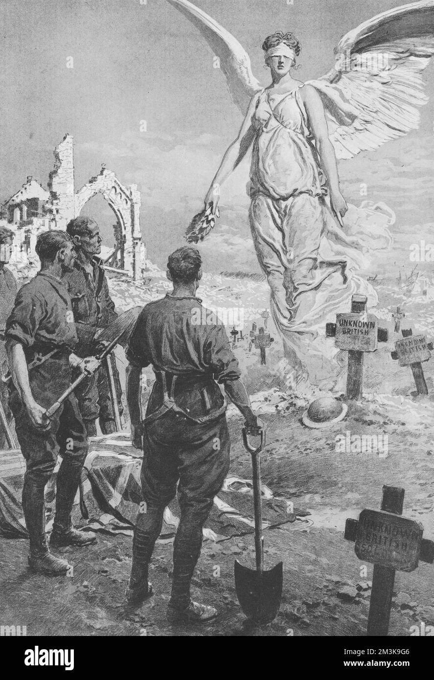Fame Visits the Heroic Unknown Dead Stock Photo - Alamy