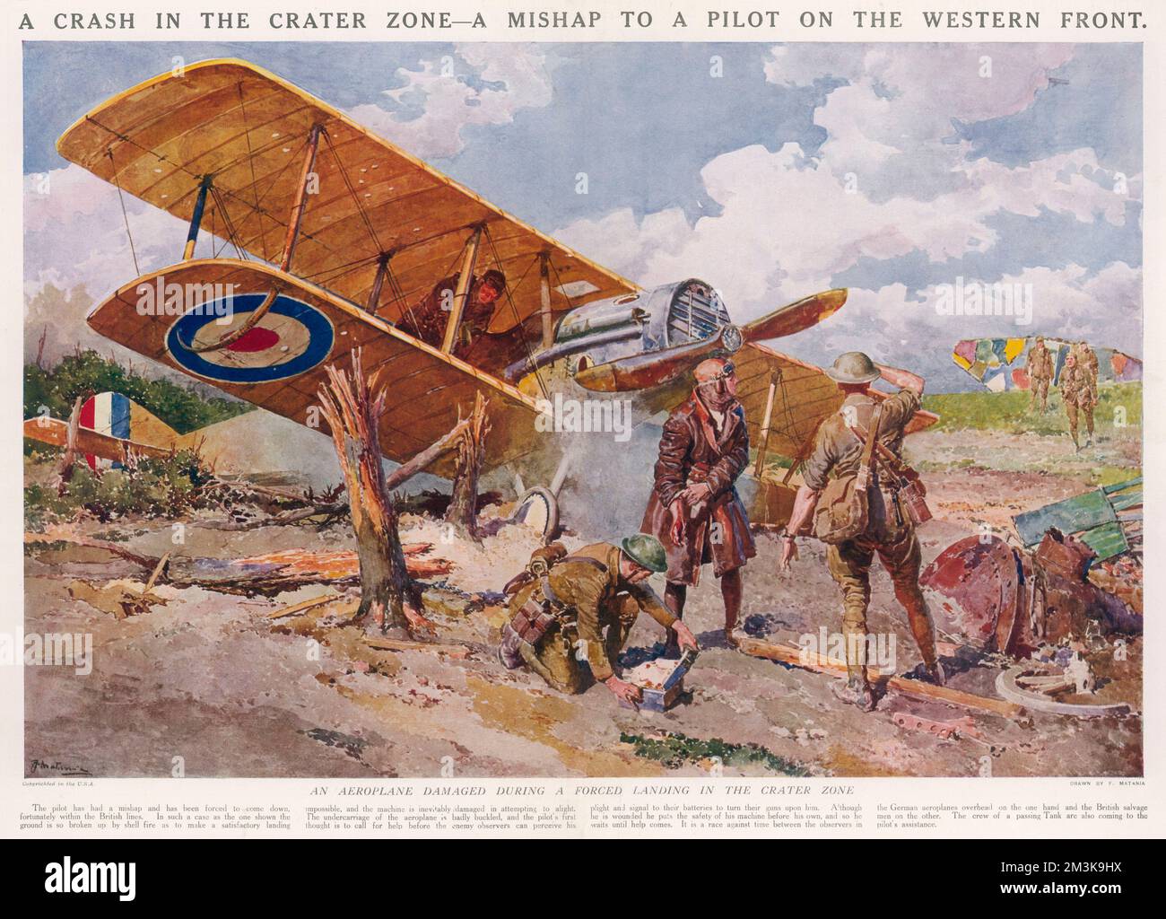 World war one aircraft crash hi-res stock photography and images - Alamy