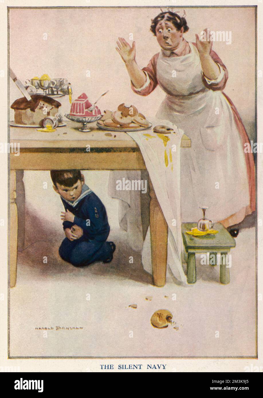 Children eating under table hi-res stock photography and images - Alamy