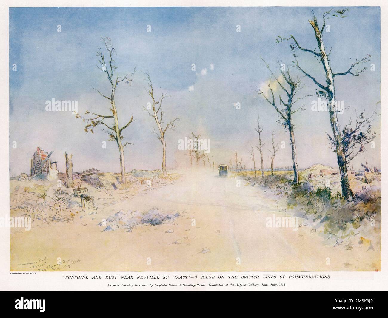 Scene on the British Lines of Communication Stock Photo - Alamy