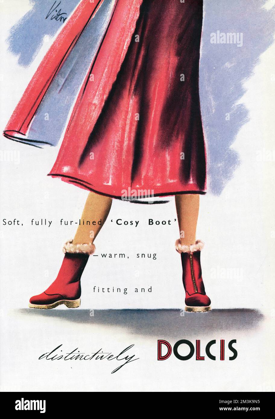 Advert for Dolcis winter boots Stock Photo - Alamy