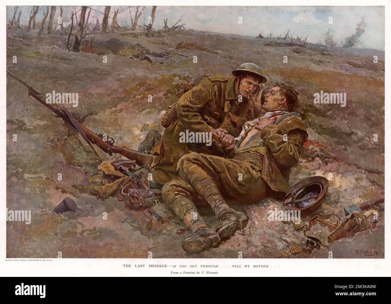 World war one soldiers last message hi-res stock photography and images ...