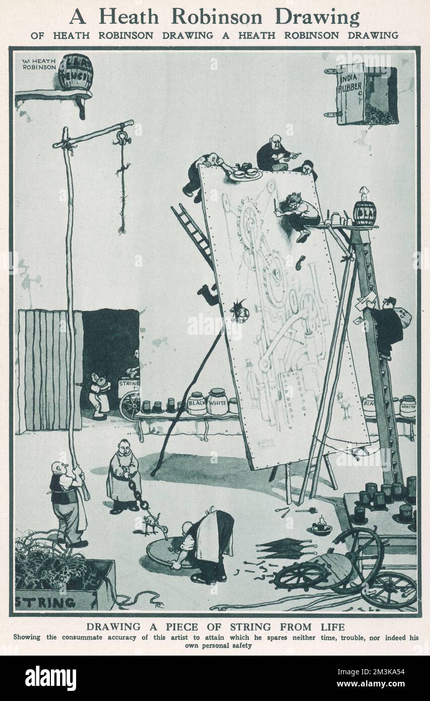 A Heath Robinson drawing Stock Photo - Alamy