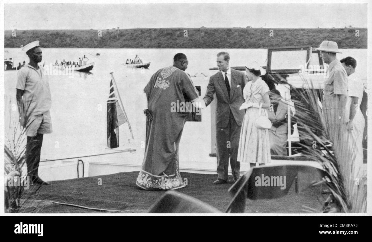 Queen elizabeth ii 1954 uganda hi-res stock photography and images - Alamy