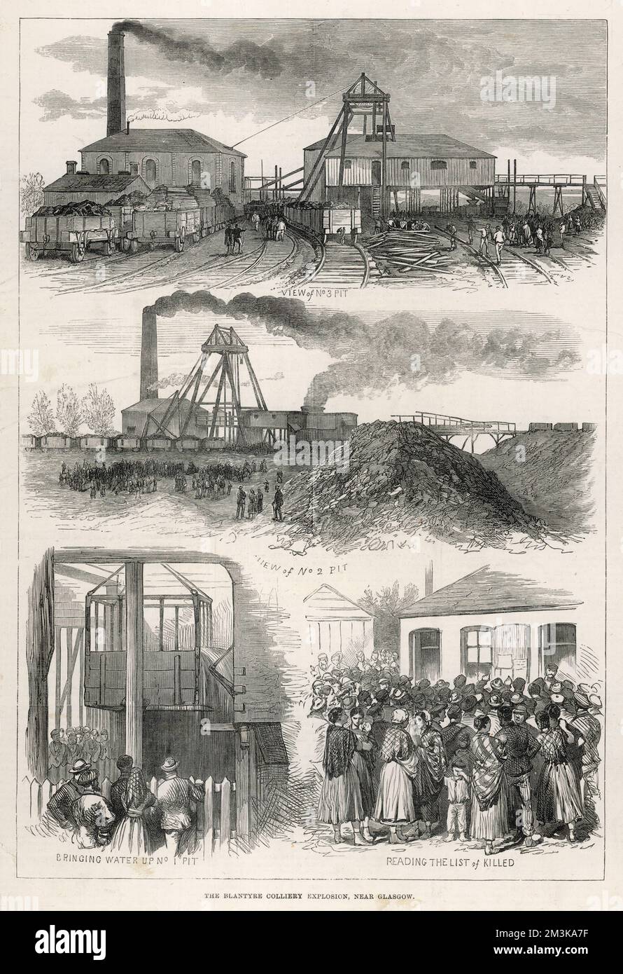 Blantyre colliery Disaster 1877 Stock Photo - Alamy