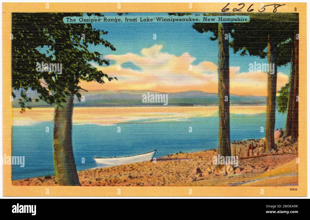 The Ossipee Range, from Lake Winnipesaukee, New Hampshire , Lakes ...