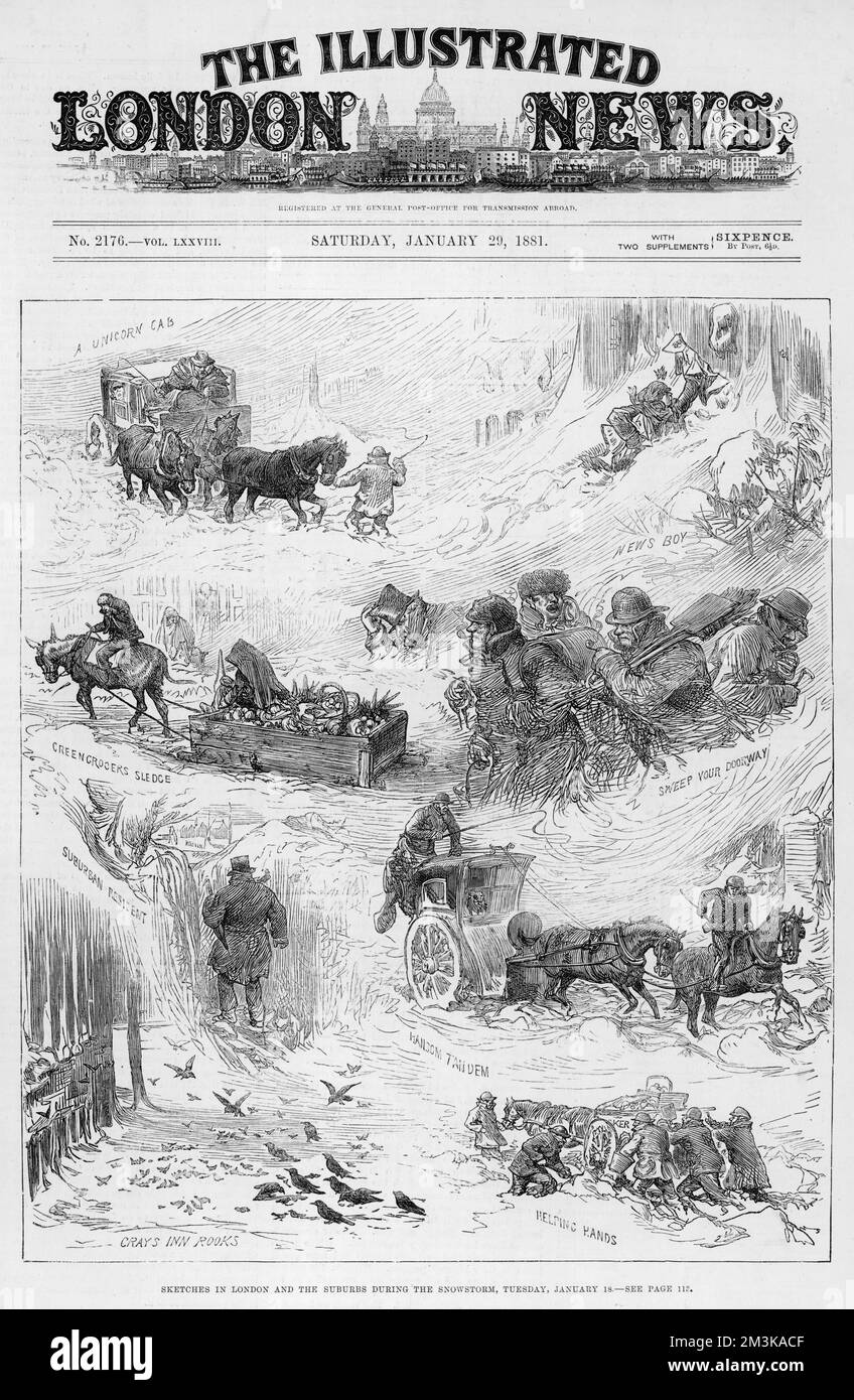 Historical snowstorm hi-res stock photography and images - Alamy