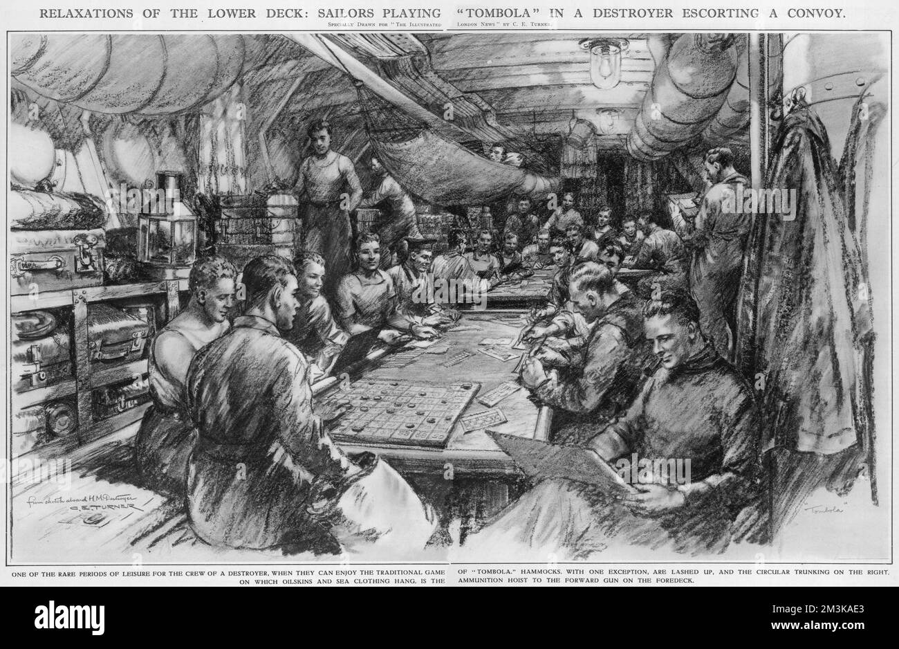 Royal navy ship crew Black and White Stock Photos & Images - Alamy