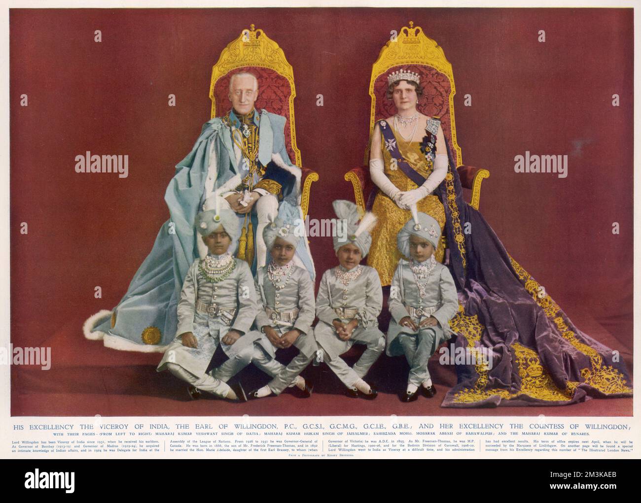 The Viceroy of India, Lord Willingdon Stock Photo - Alamy