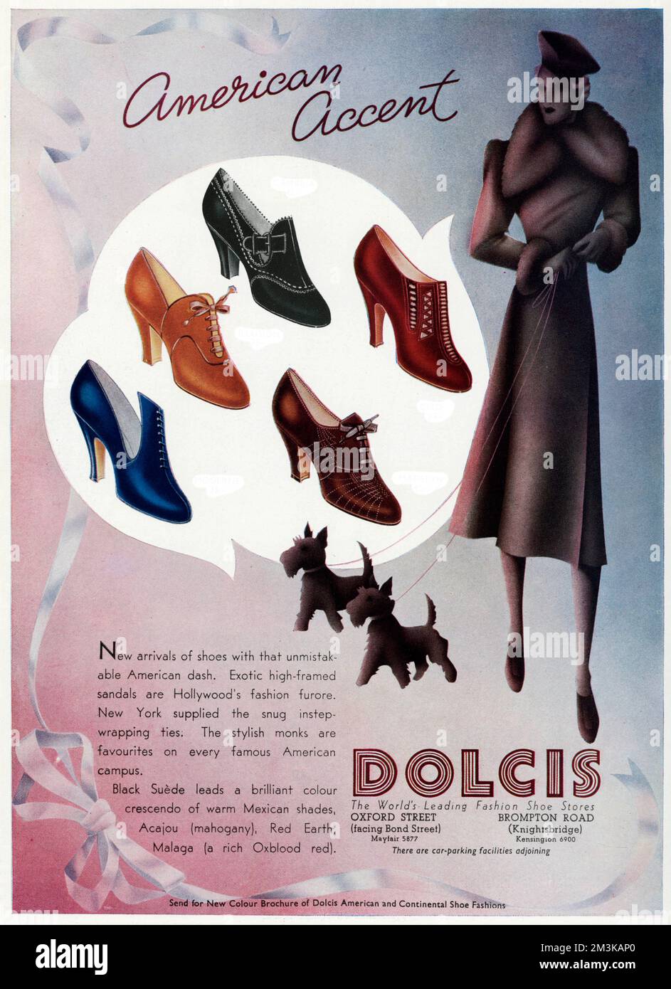 Advert for Dolcis shoes 1937 Stock Photo - Alamy