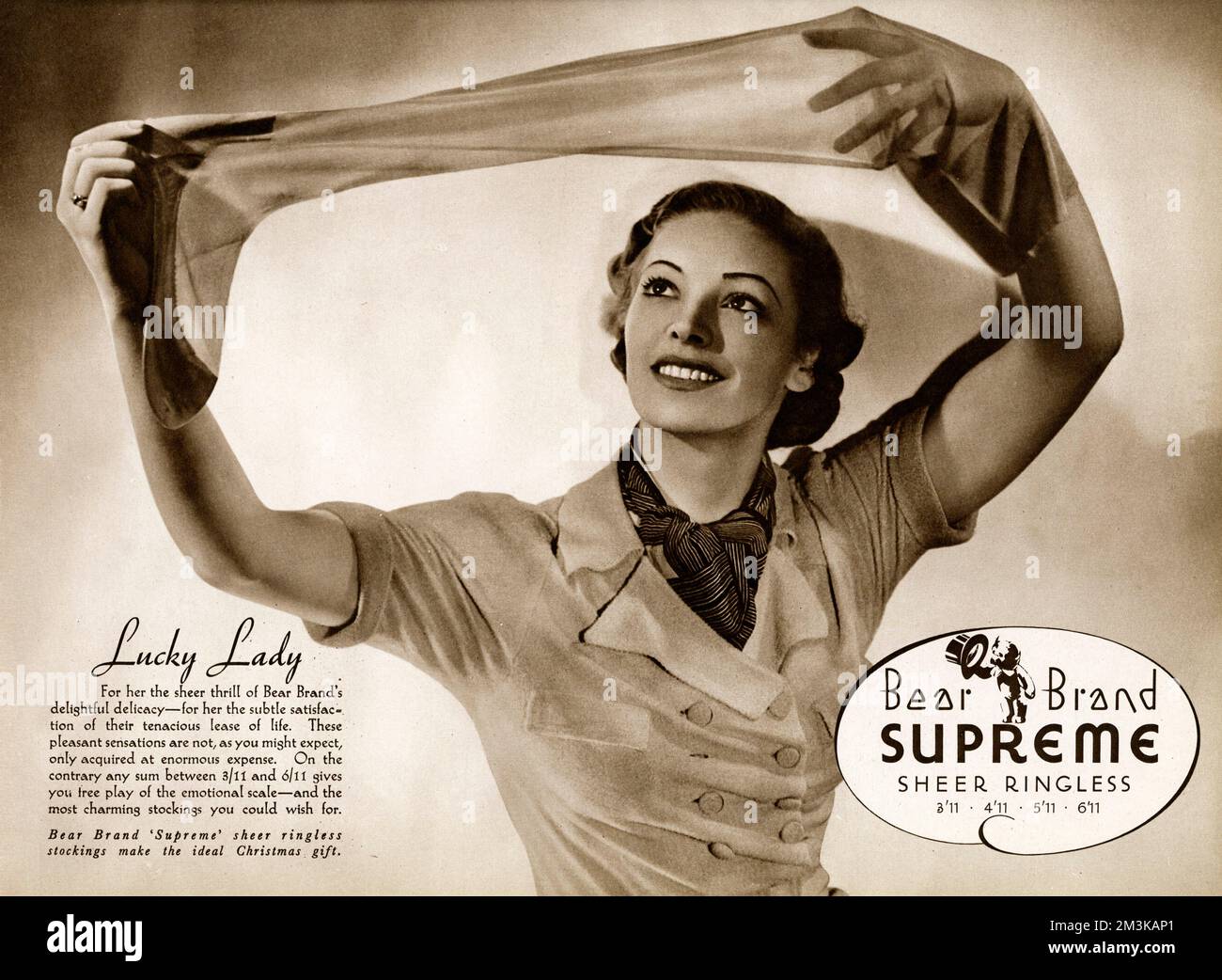 'Luckly Lady'. For her the sheer thrill of Bear Brand's delightful ...