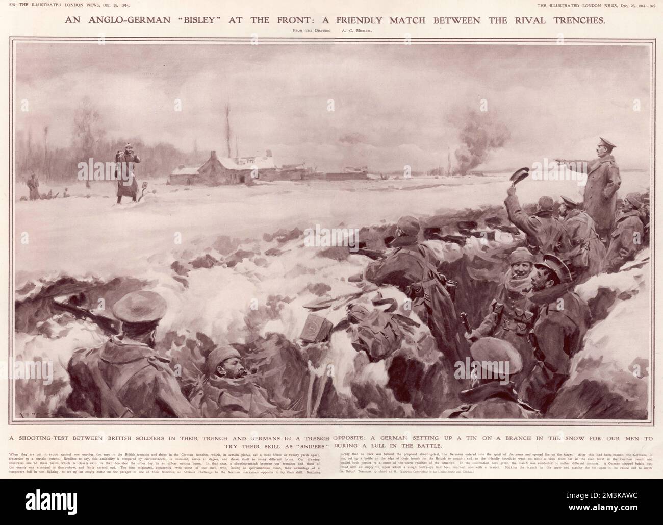Shooting Match between Rival Trenches 1914 Stock Photo - Alamy