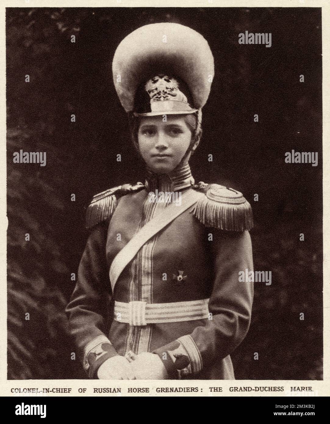 Grand Duchess Maria Nikolaevna of Russia Stock Photo - Alamy