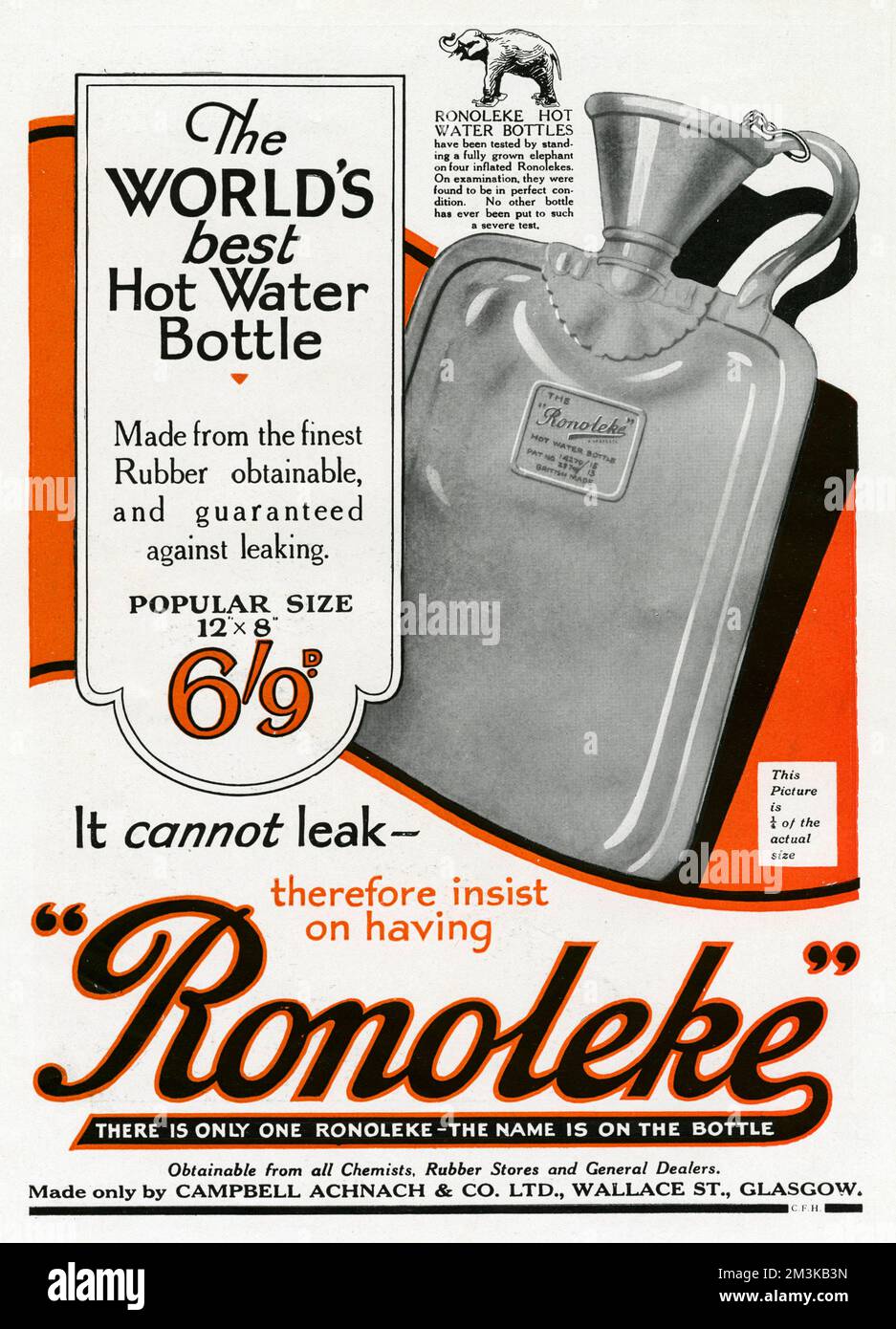 1920's advertisement water bottle hi-res stock photography and images ...