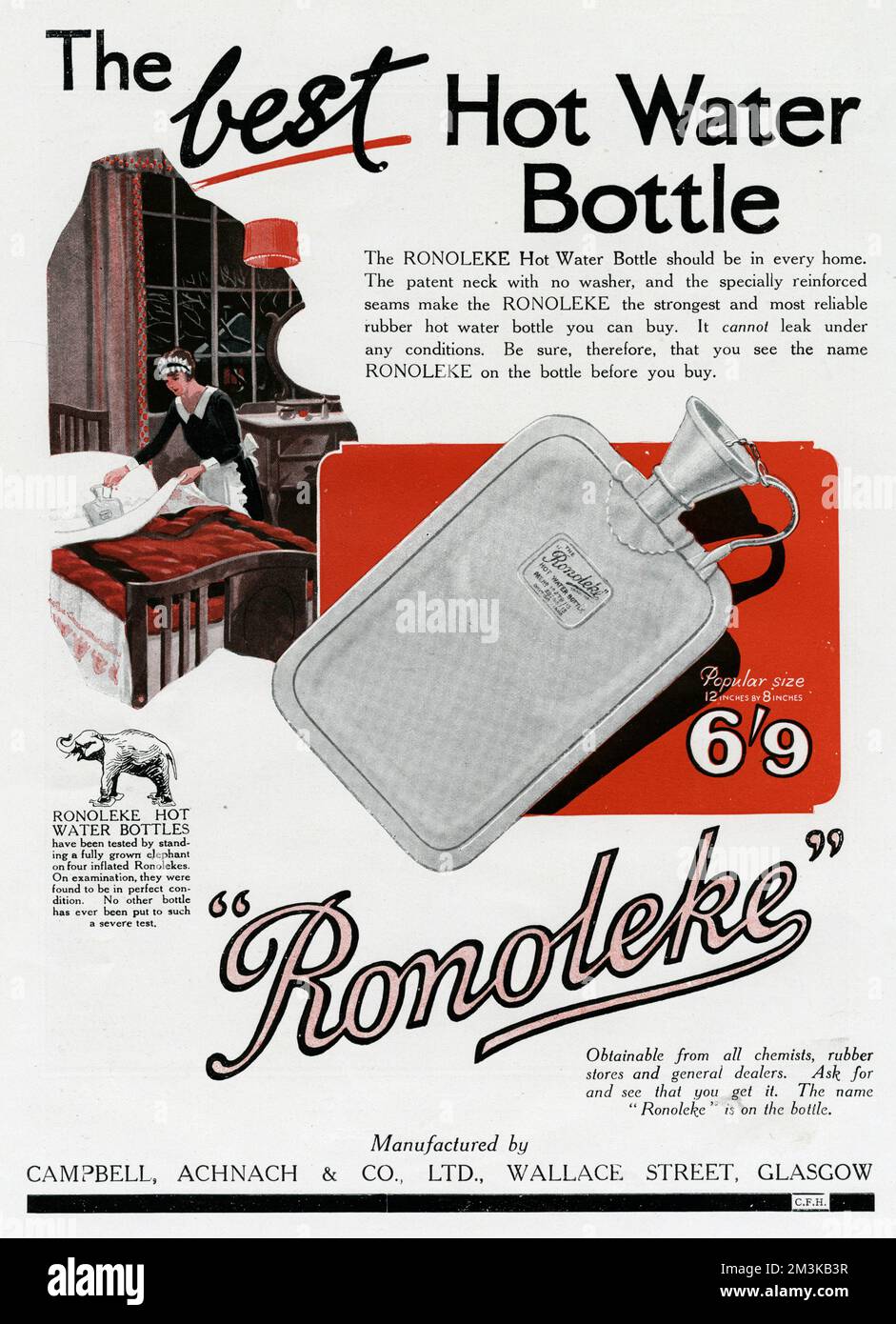 1920's advertisement water bottle hi-res stock photography and images ...