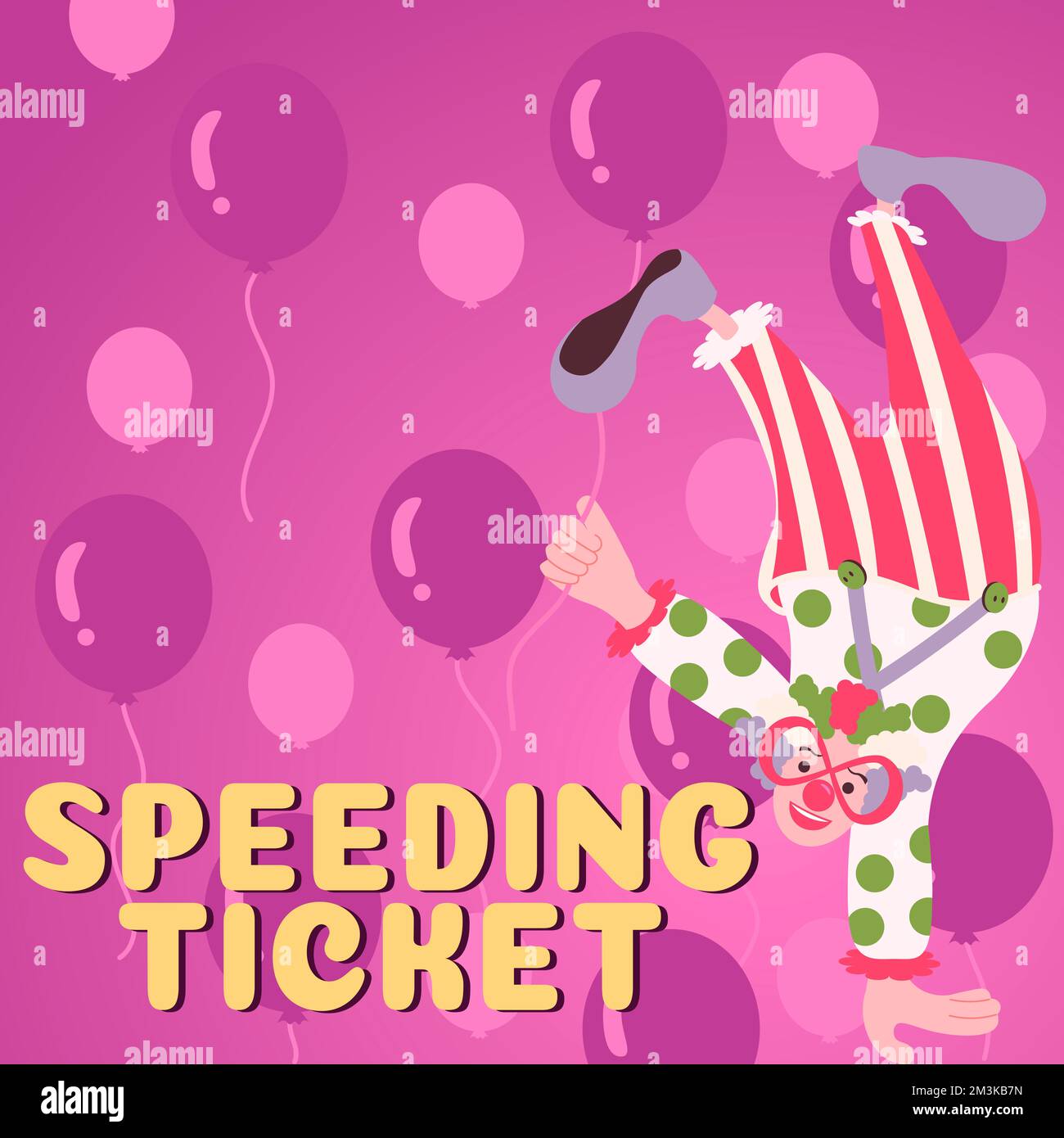Text caption presenting Speeding Ticket. Concept meaning psychological ...