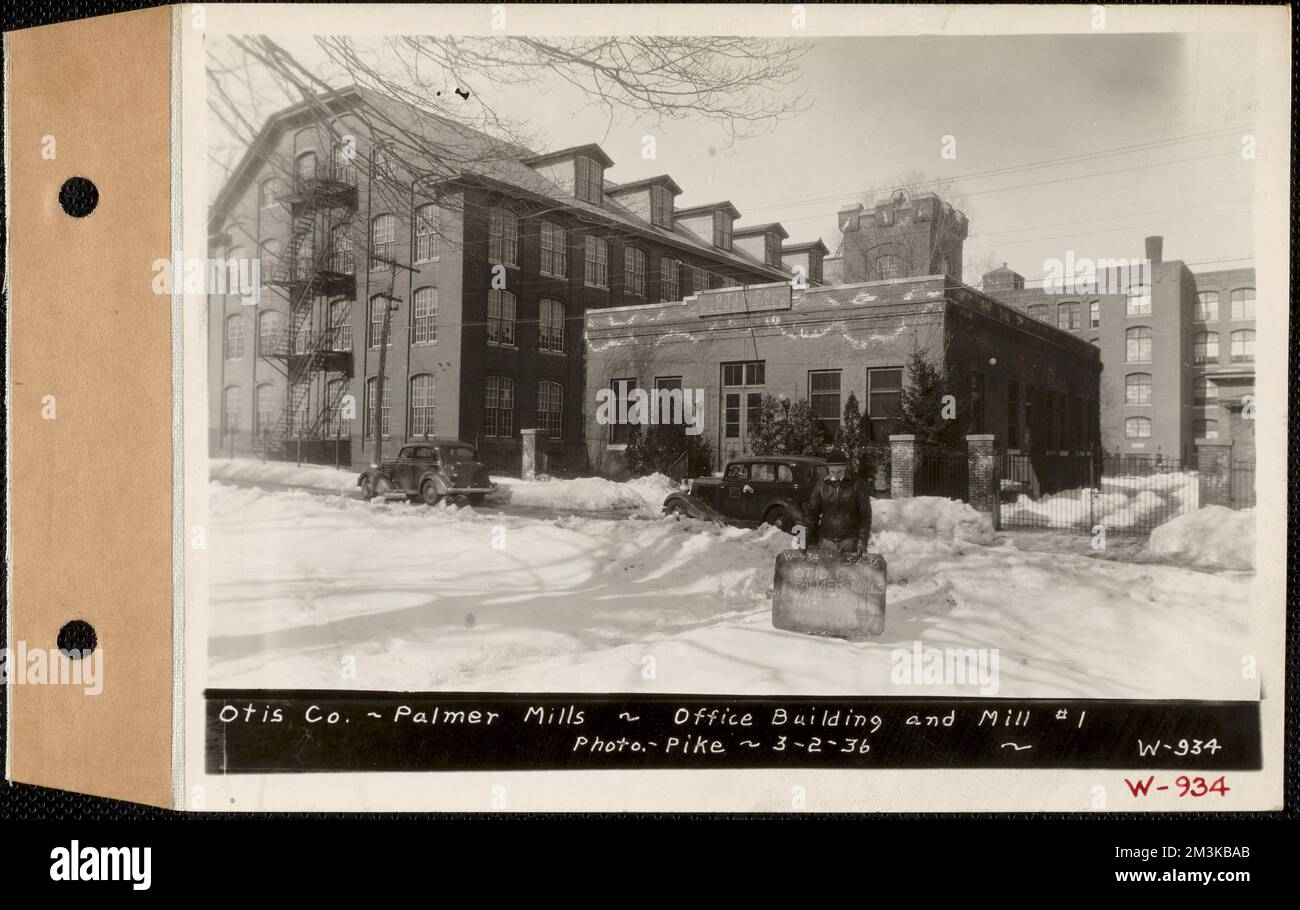 Otis Co., Palmer Mills, office building and Mill #1, Palmer, Mass., Mar ...