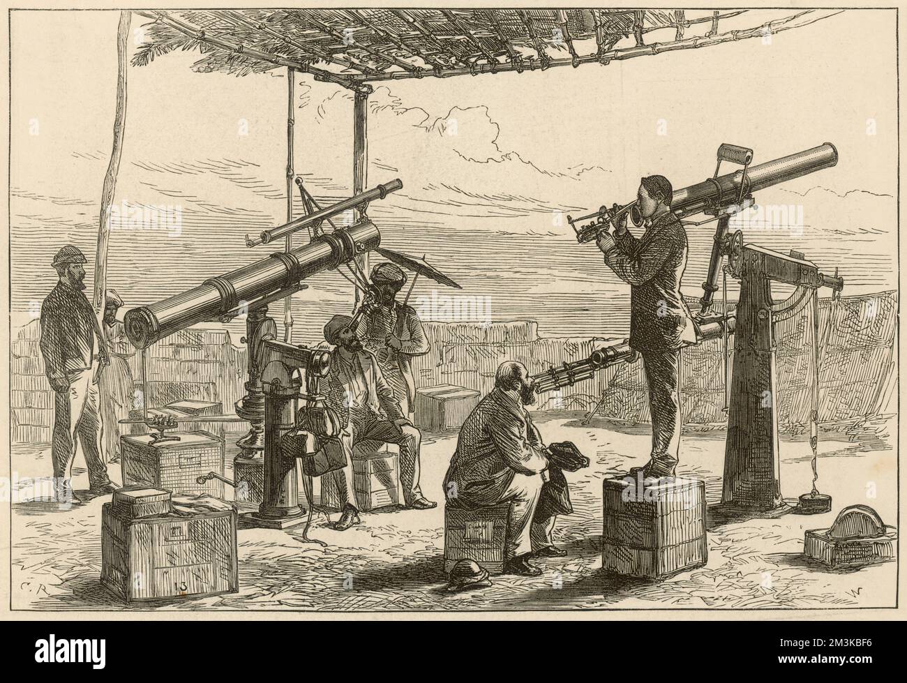 The eclipse expedition in India to observe the total eclipse of the sun ...