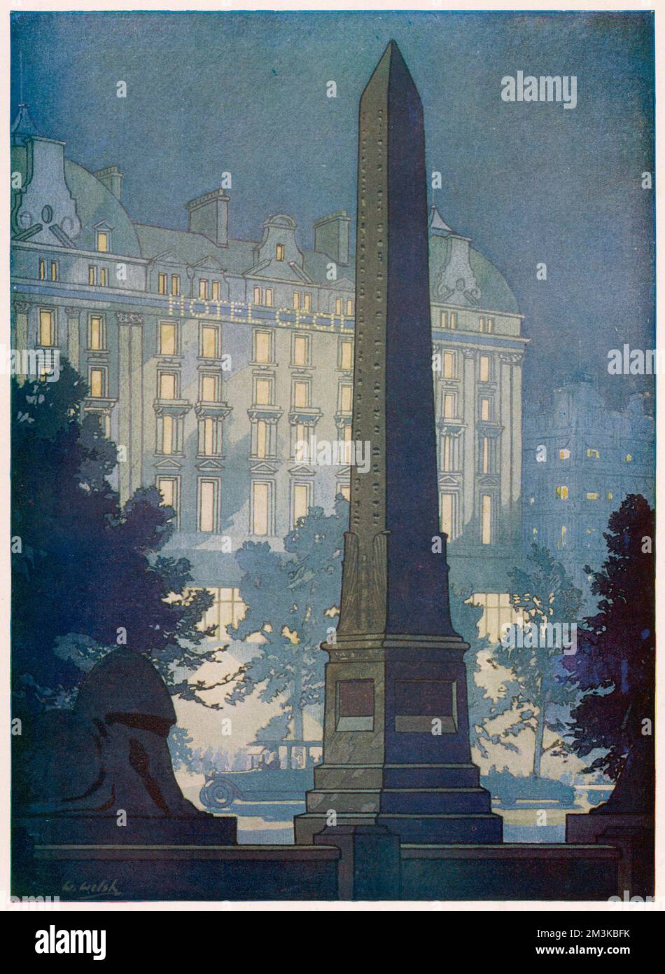 Two Monuments of London Stock Photo - Alamy