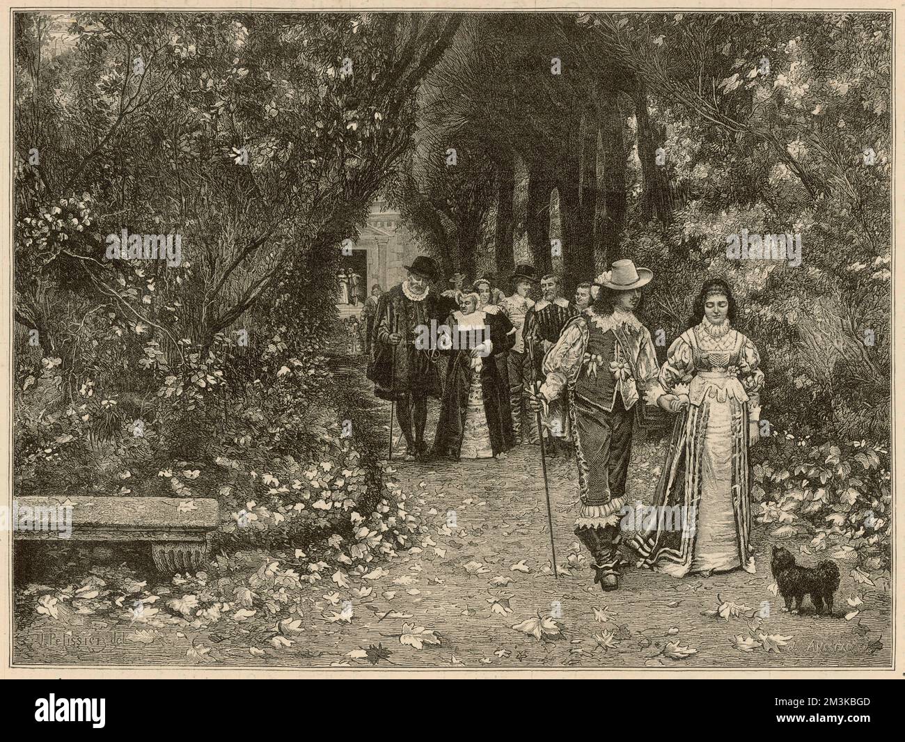 'Autumn Leaves': Taking a Walk in the Gardens Stock Photo - Alamy