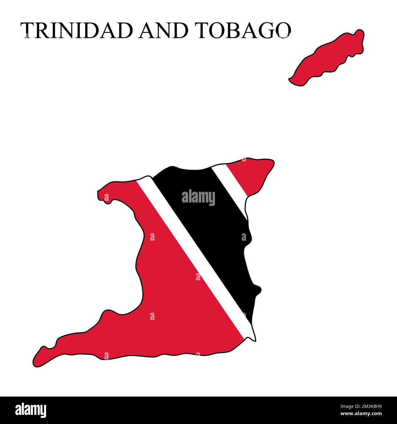 Trinidad tobago map hi-res stock photography and images - Alamy