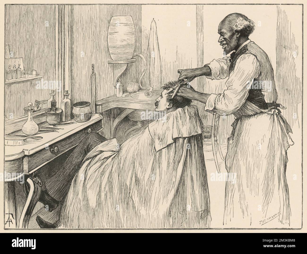 Historical barber shop hi-res stock photography and images - Alamy
