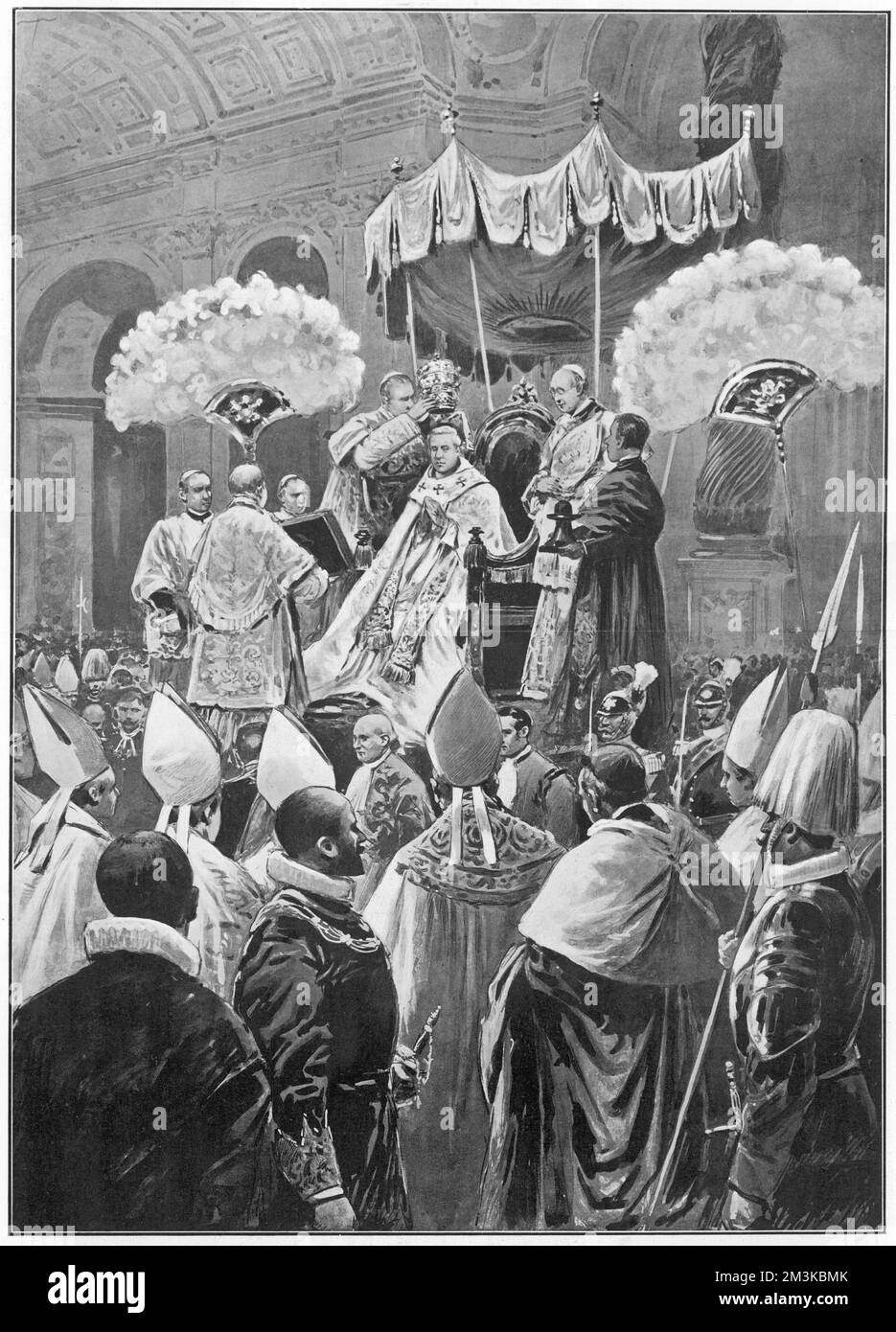 Pope crowned (Pius X Stock Photo - Alamy