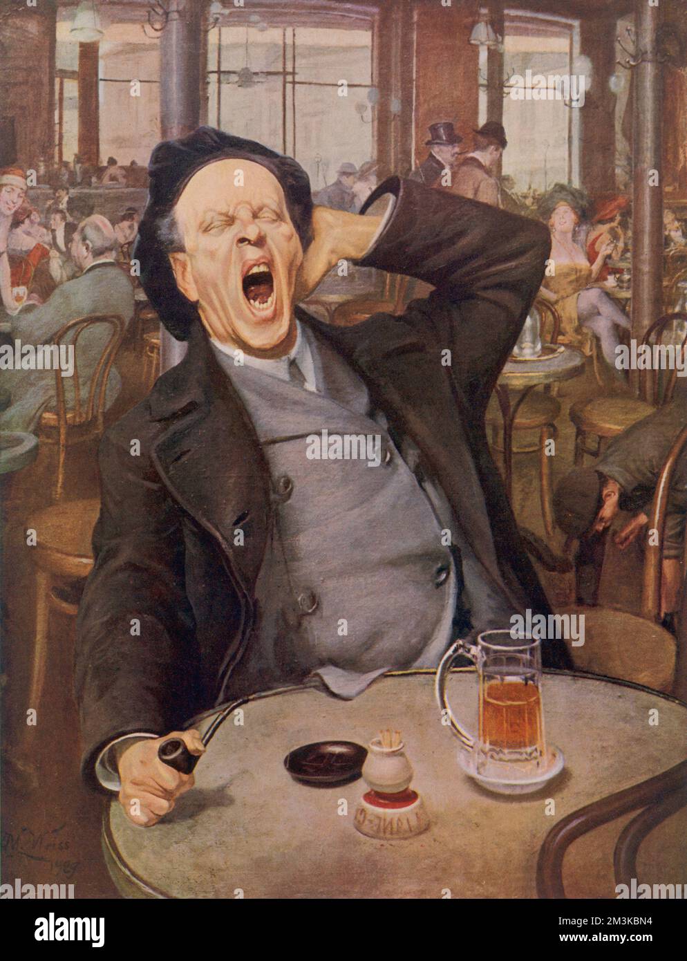 Contentedly hi-res stock photography and images - Alamy