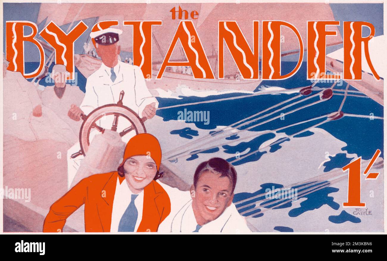 Bystander masthead by Tony Castle, 1930 Stock Photo - Alamy