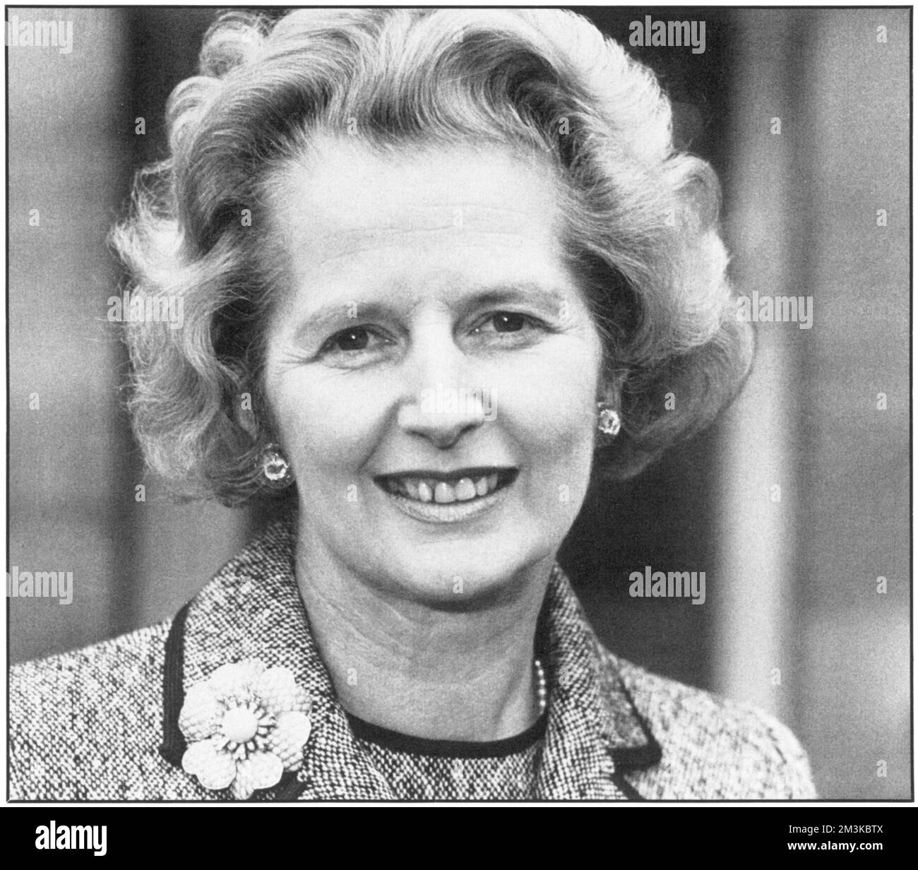 Margaret thatcher conservative election Black and White Stock Photos ...