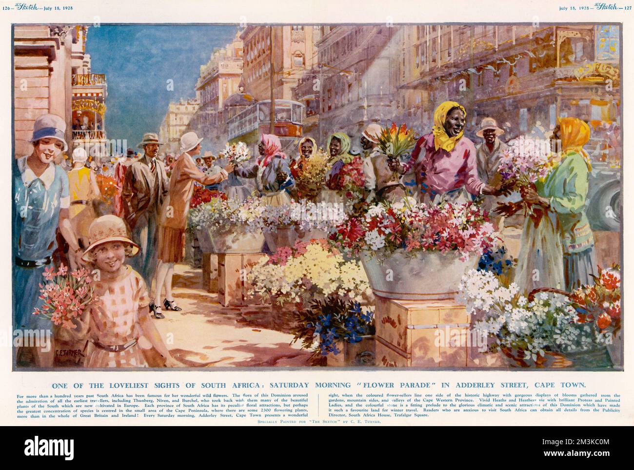 Flower Sellers - Cape Town, South Africa Stock Photo - Alamy