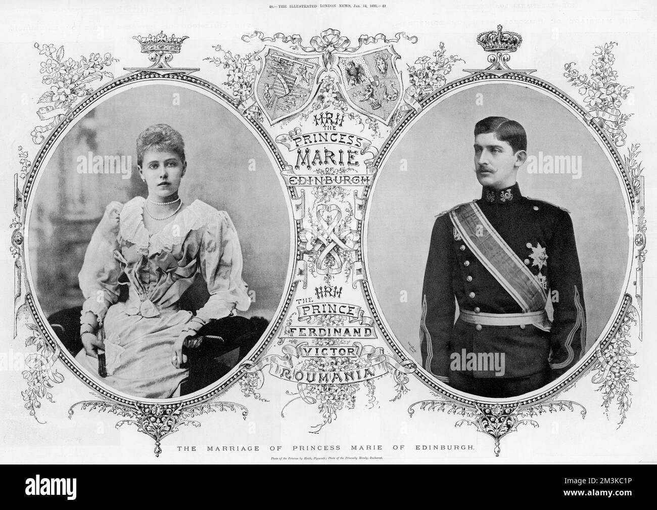 The marriage of Princess Marie of Edinburgh Stock Photo - Alamy