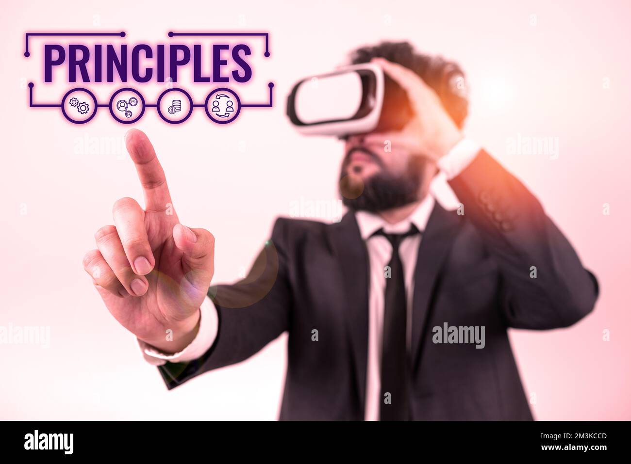 Text sign showing Principles, Word for fundamental truth that serves as ...