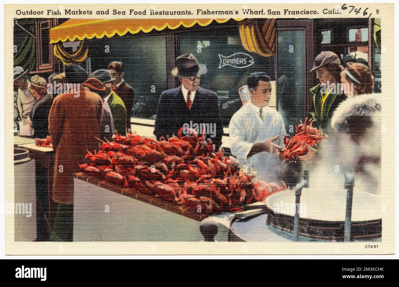 Outdoor Fish Markets and Sea Food Restaurants, Fisherman's Wharf, San ...