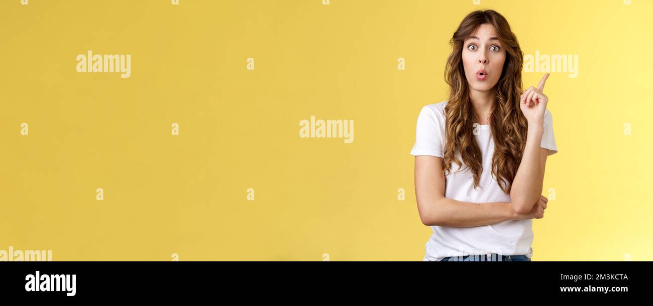 Great idea stiked mind. Ambushed creative good-looking female coworker give advice raise index ...