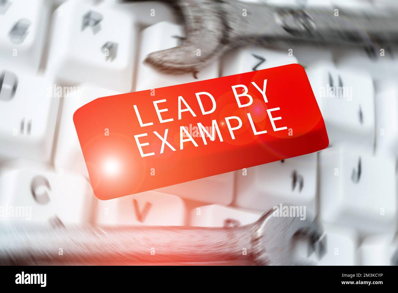 Writing displaying text Lead By Example. Internet Concept Be a mentor ...