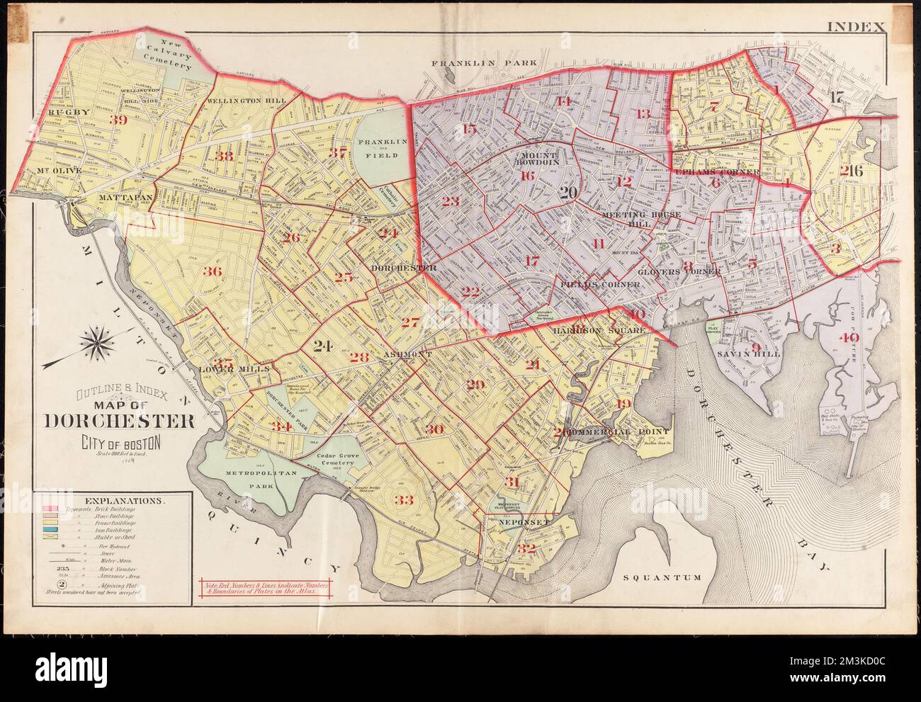 Dorchester outline map hi-res stock photography and images - Alamy