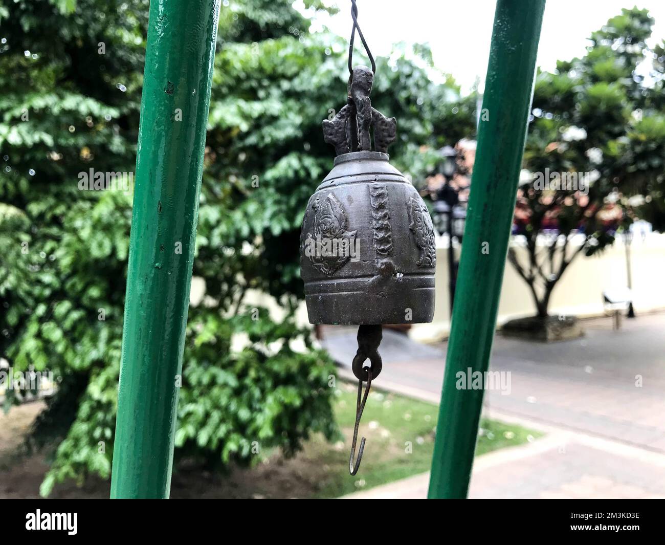 Old bell in thailand temple Stock Photo - Alamy