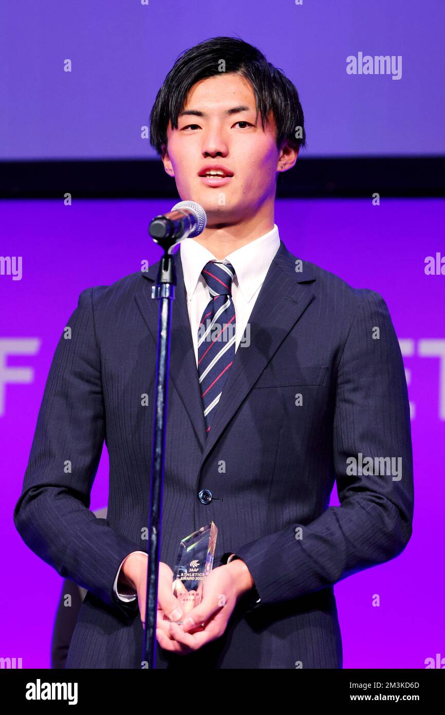 Tokyo, Japan. 15th Dec, 2022. Hiroki Yanagita Athletics : JAAF Athletics Award 2022 in Tokyo ...