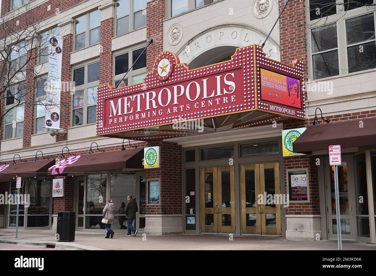 Arlington Heights, Illinois, USA. The Metropolis Performing Arts Centre ...