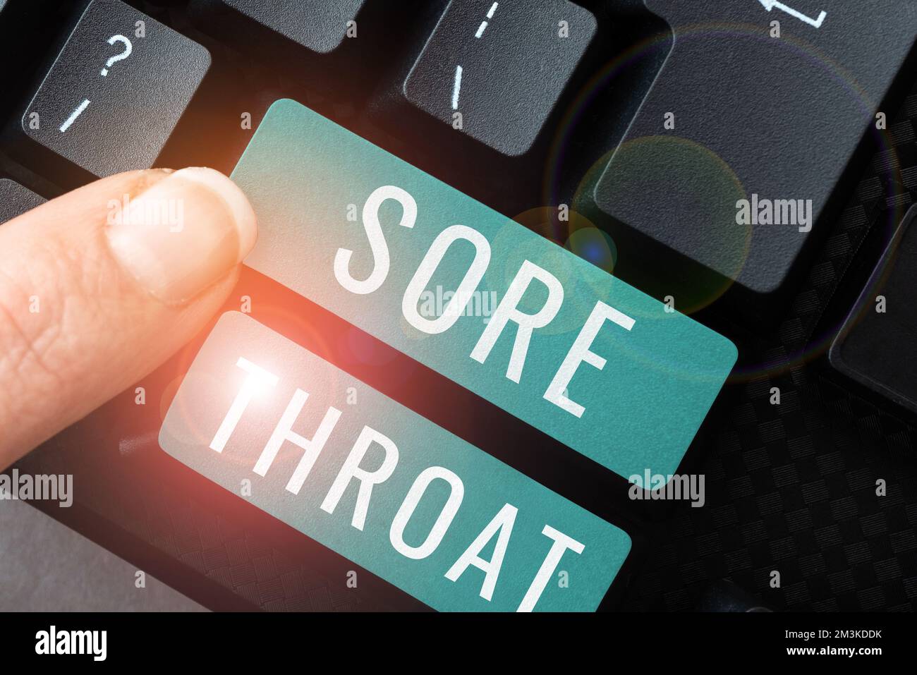 Handwriting text Sore Throat. Business showcase Inflammation ot the ...