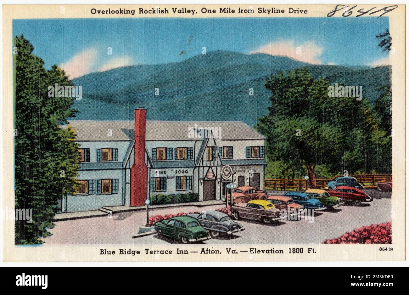 Overlooking Rockfish Valley, one mile from Skyline Drive, Blue Ridge ...