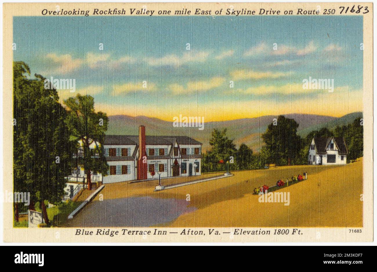 Overlooking Rockfish Valley, one mile from Skyline Drive, Blue Ridge ...
