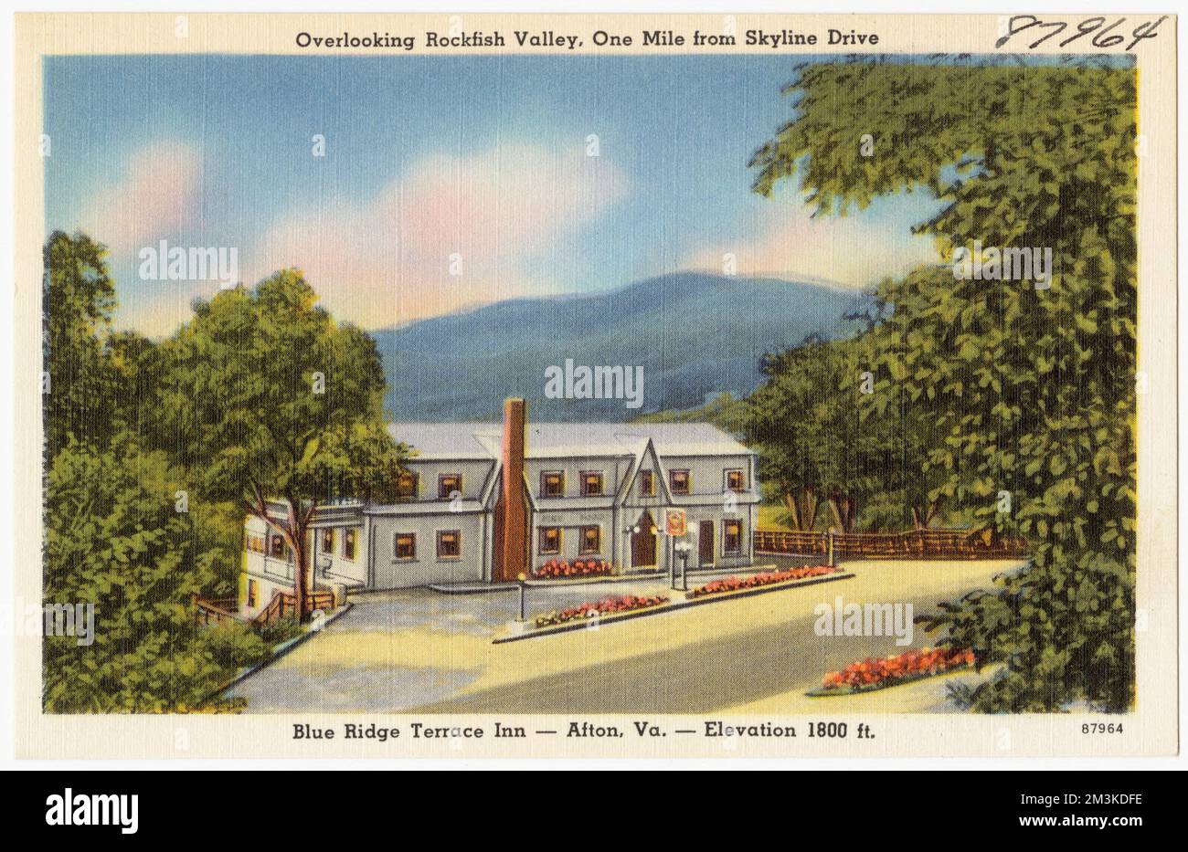 Overlooking Rockfish Valley, one mile from Skyline Drive, Blue Ridge ...